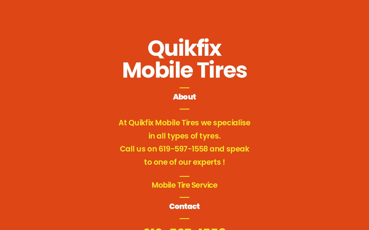 Quikfix Mobile Tires